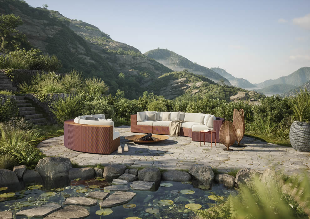 DEDON LOUNGE MYSTIQUE BLUO Modul Mitte XXL | Drifte Onlineshop